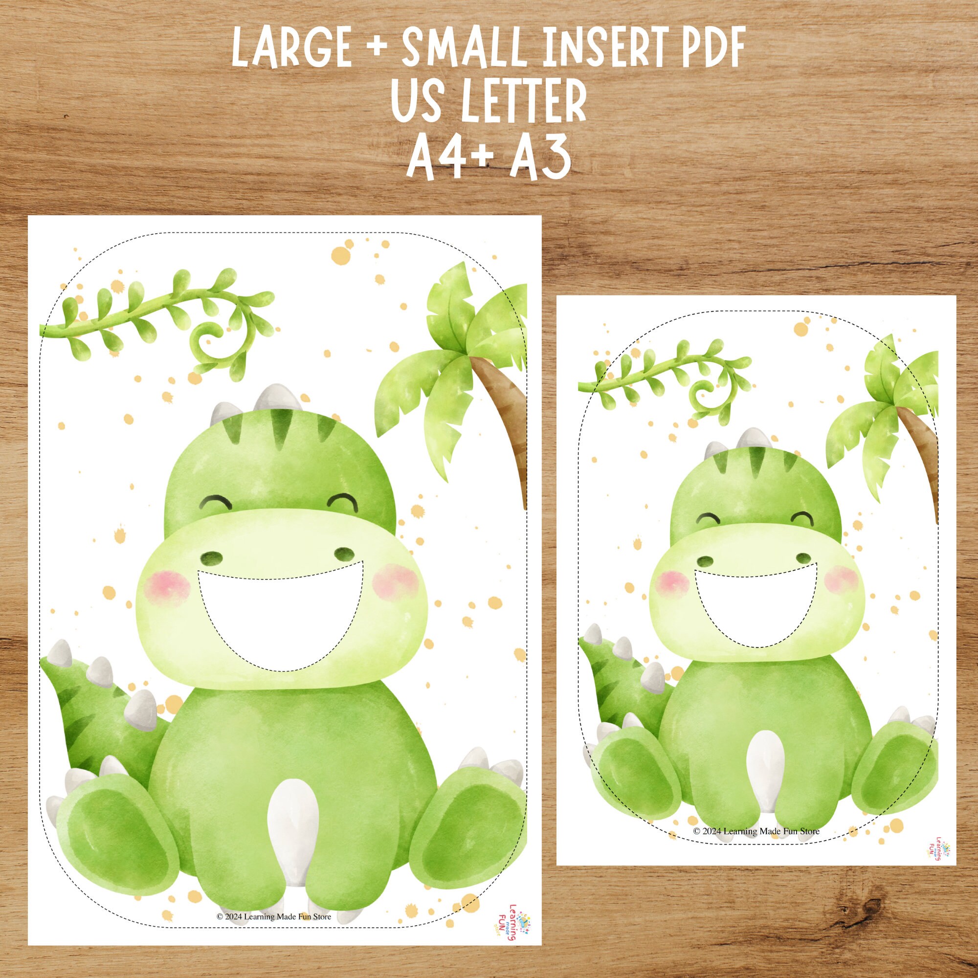 Feed Dino Count by Size, Printable Flisat Insert, Trofast Insert ...