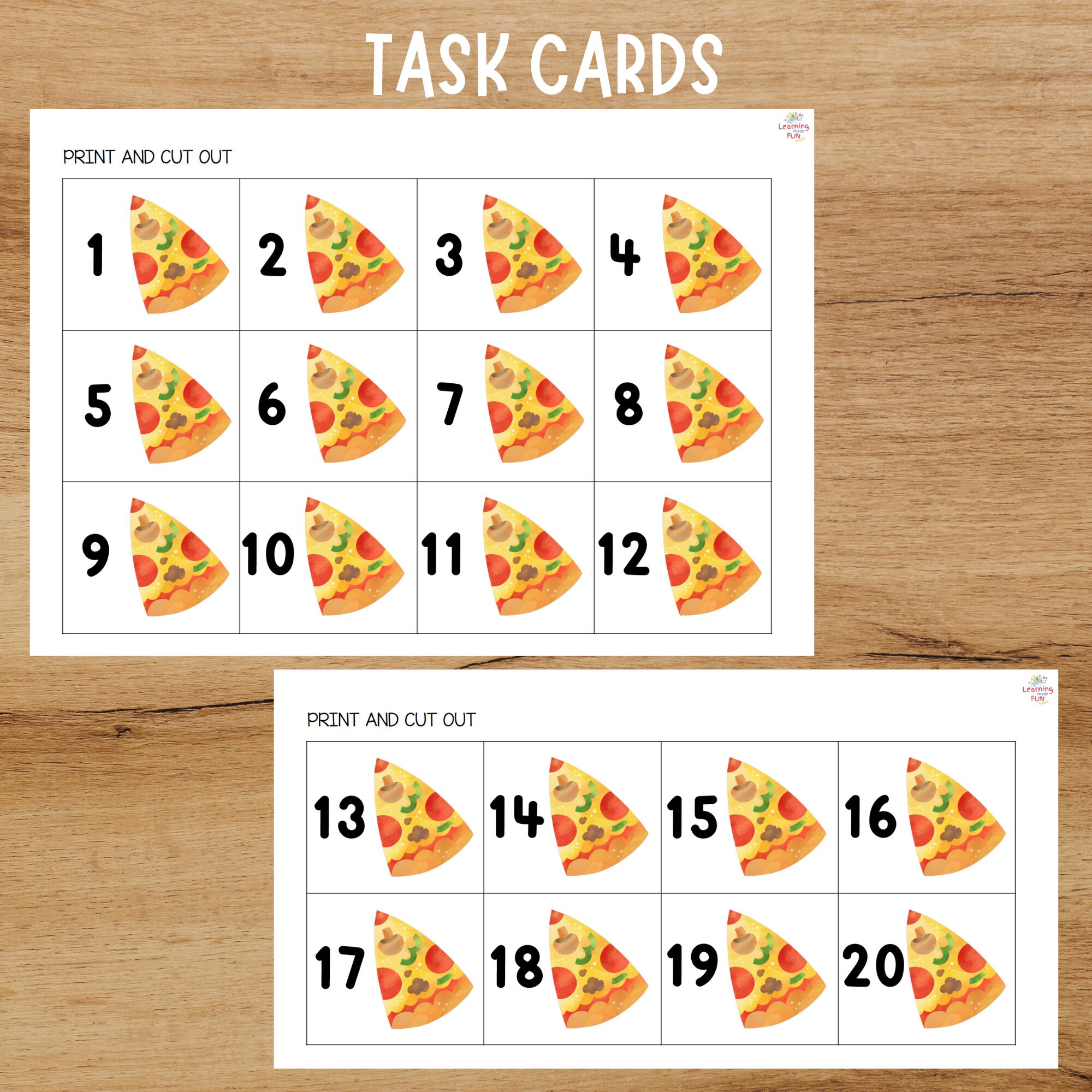 Feed the Dragon Counting Flisat Insert, Pretend Play (digital Download ...