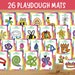 Spring Play Dough Mats: Bugs & Flowers Activity (PDF) - Etsy
