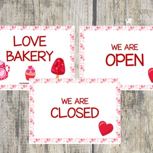 Valentine's Bakery Pretend Play Kit: Printable Learning Activity (PDF ...