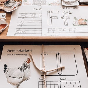 Farm Animals Unit Study: Homeschool Learning Activities (PDF) - Etsy