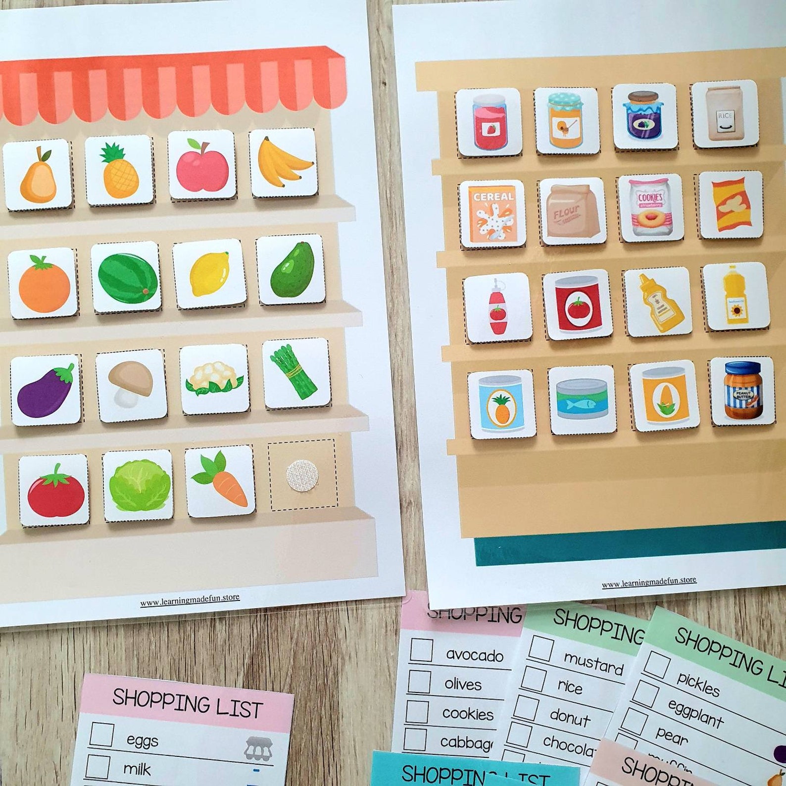 Grocery Shopping Game: Pretend Play Activity (digital Download) - Etsy