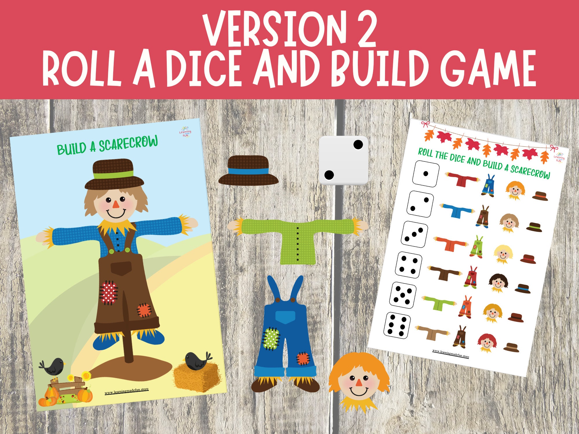 Build a Scarecrow Game: Autumn Toddler Activity, Busy Book (PDF) - Etsy