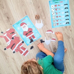 Build a Santa, Christmas Activity Toddler, Busy Book Printable, Winter ...