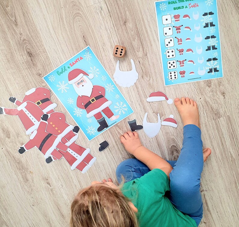 Build a Santa Activity: Christmas Printable Busy Book (PDF) - Etsy