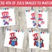 4th of July Matching Game for Kids, Summer Matching Activity, USA ...