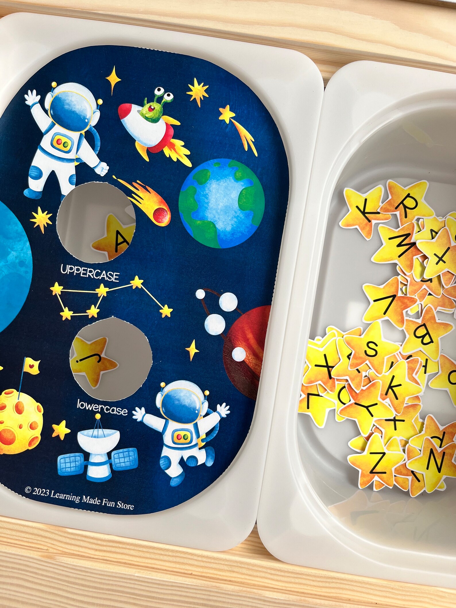 Space Sorting Letters Printable Flisat Insert, Trofast Insert ...