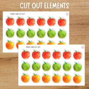 Apples Patterns Flisat Insert, Trofast Insert, Flisat Printable ...