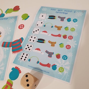 Build a Snowman Activity for Toddler, Busy Book Printable, Winter ...