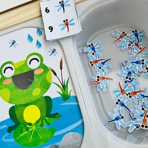 Feed the Frog Counting, Printable Flisat Insert, Trofast Insert ...