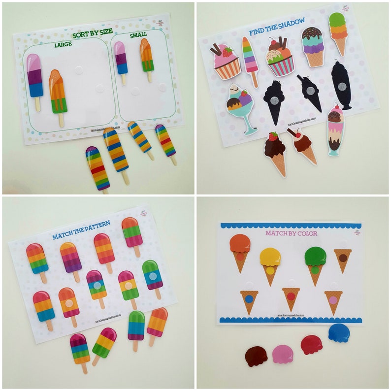 ICE CREAM Printable Busy Book Summer Busy Book Preschool & | Etsy