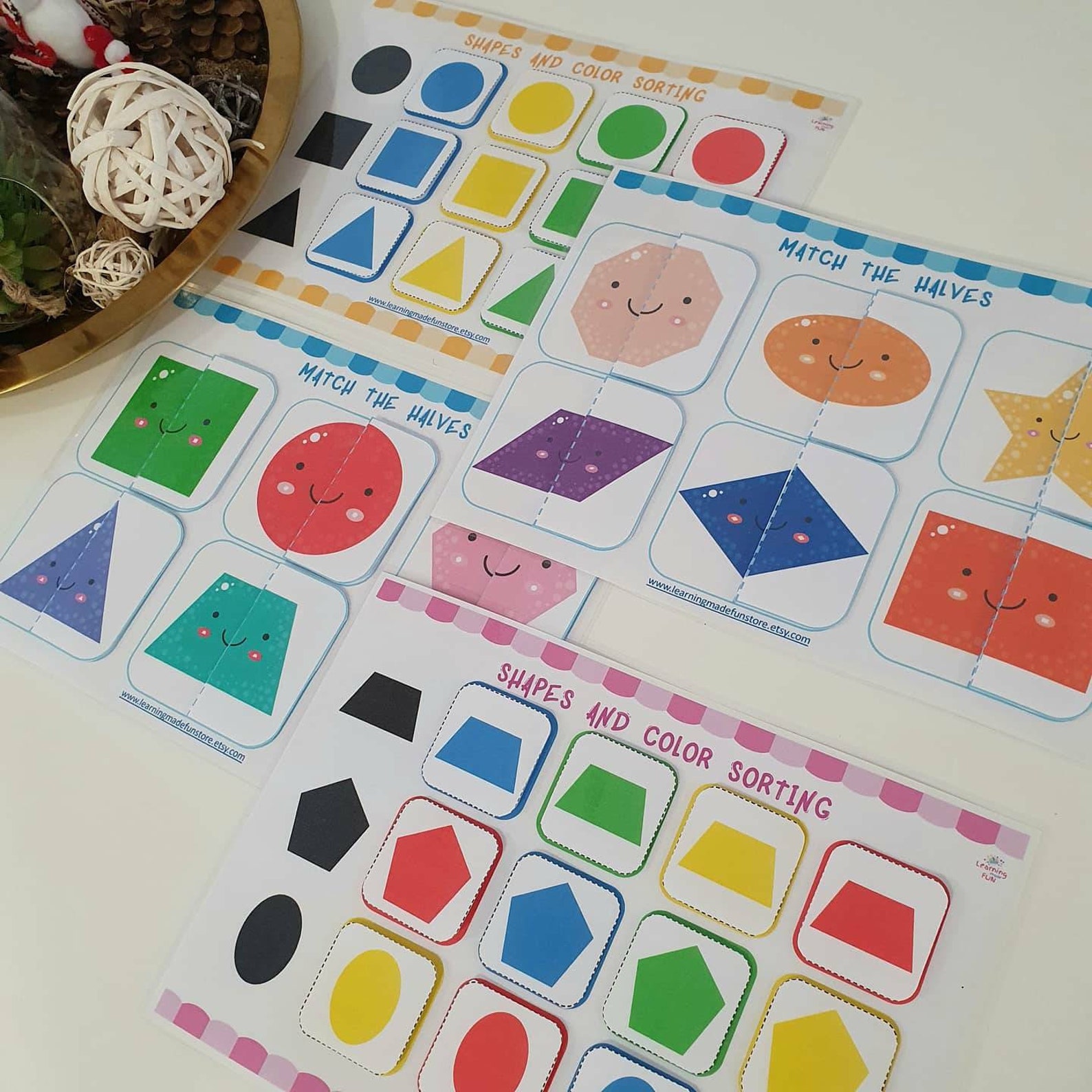 Shapes Busy Book Shapes Learning Book Shapes and Color | Etsy