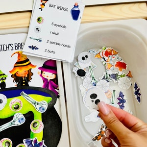 Halloween Potions Flisat Insert, Trofast Insert, Flisat Printable ...