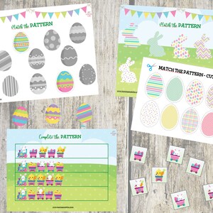 Easter Busy Book, Preschool Learning Binder, Busy Book Printable, Pre K ...