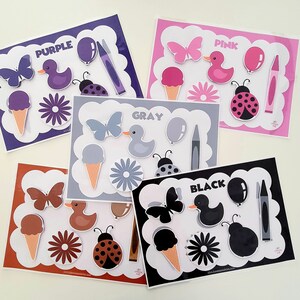 Color Matching Activities, Color Sorting, Toddler Busy Book, Printable ...