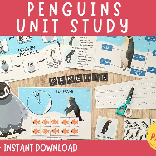 Playful Penguins Bundle Homeschool Printable - Etsy