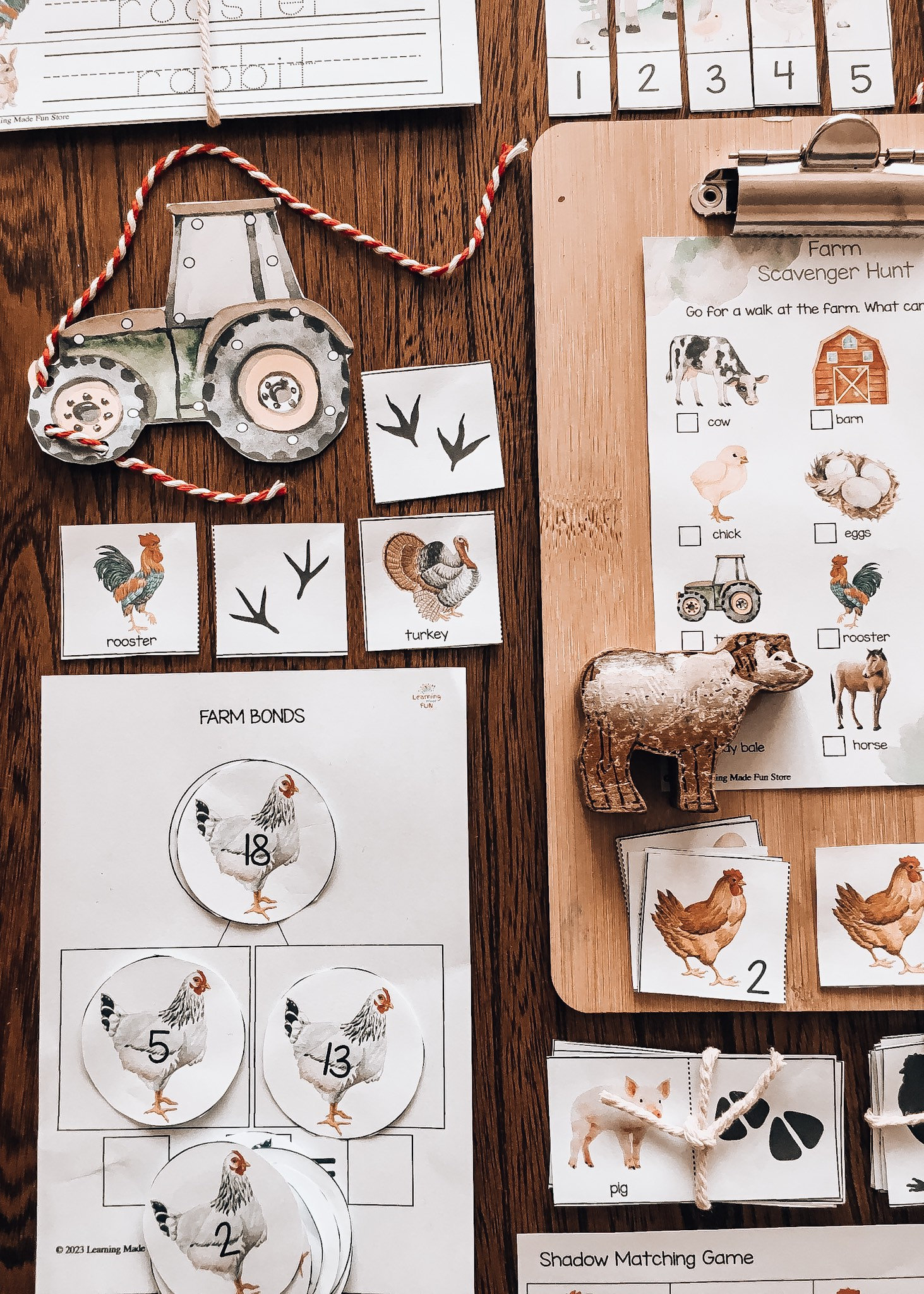 Farm Unit Study Farm Animals Themed Printable Farm Animals - Etsy Australia