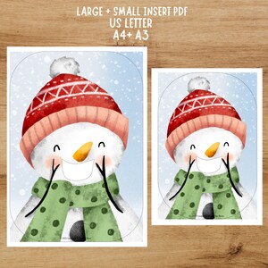 Feed the Snowman Counting, Printable Flisat Insert, Trofast Insert ...