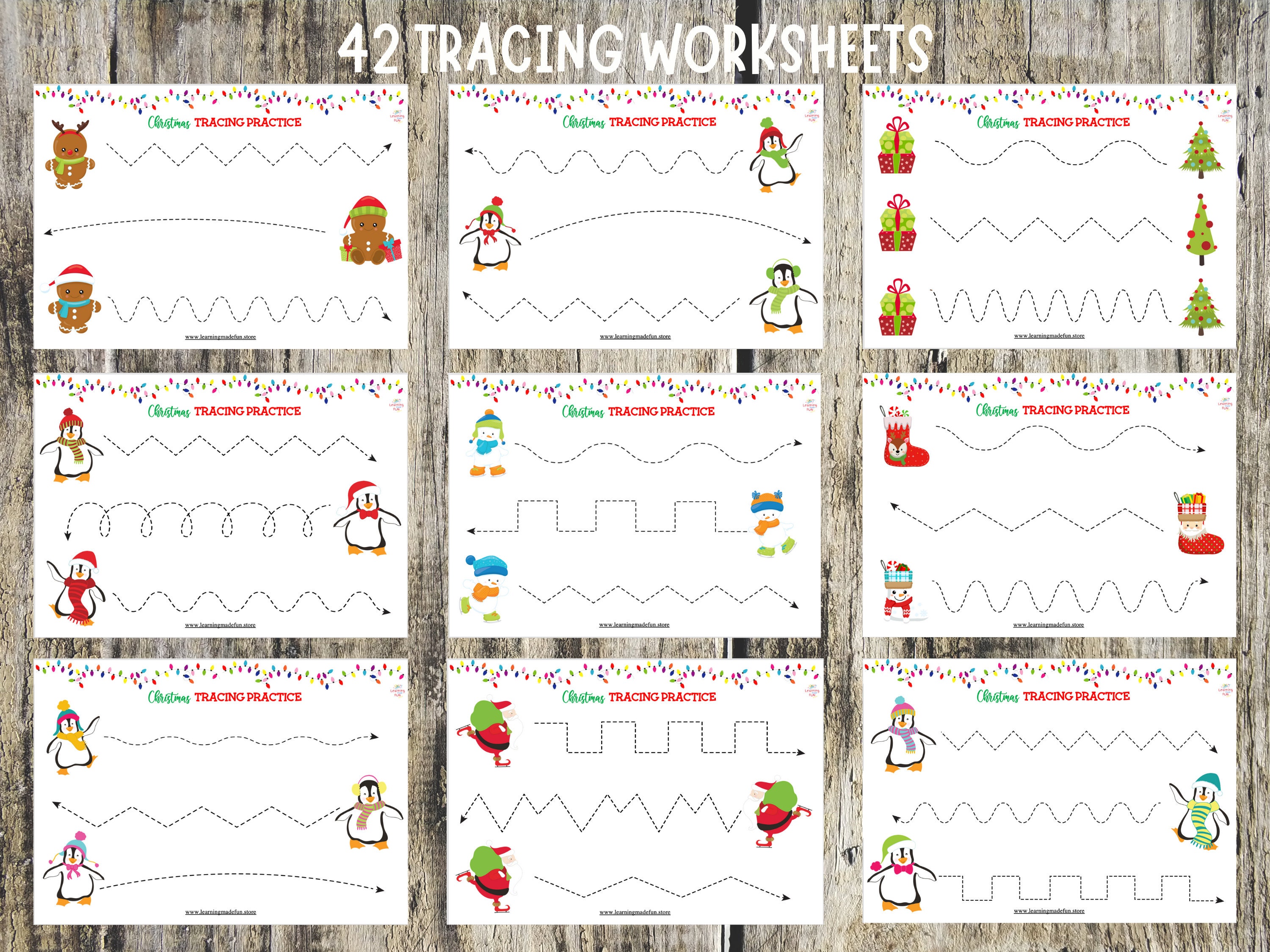 Christmas Tracing Practice Tracing Lines Fine Motor Skills - Etsy