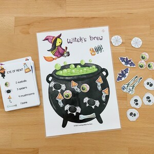 Halloween Potions Dramatic Play: Witch Brews Counting Game (PDF) - Etsy