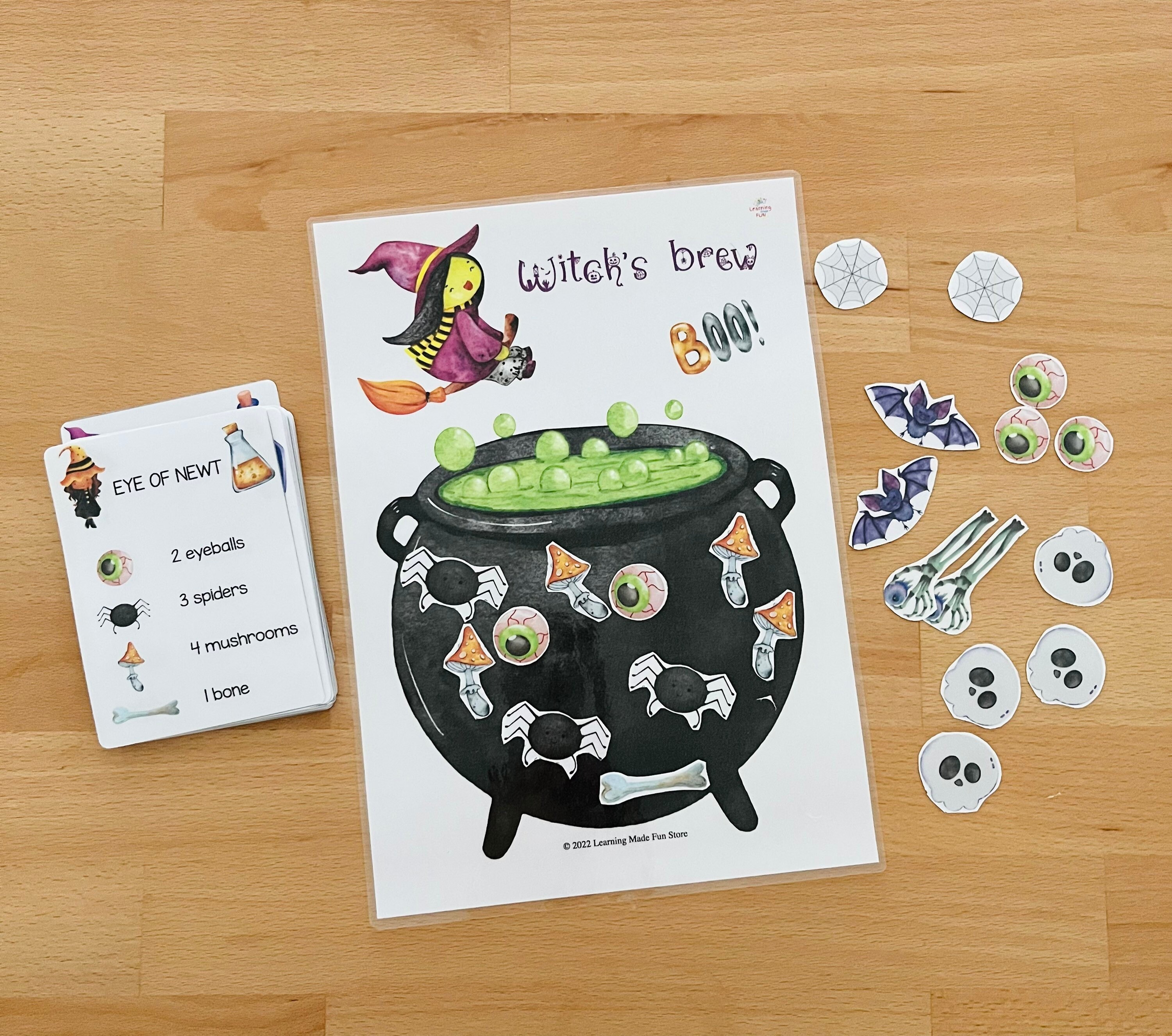 Halloween Potions Dramatic Play: Witch Brews Counting Game (PDF) - Etsy