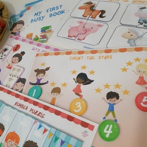 Busy Book Toddler, Busy Book Printable for Kid, Learning Binder ...