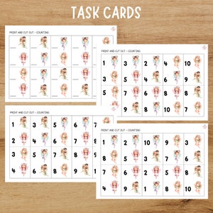 Spring Fairy Counting, Printable Flisat Insert, Trofast Insert ...