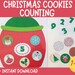 Christmas Cookie Jar Counting Activity, Numbers 1-10 Count, Count ...