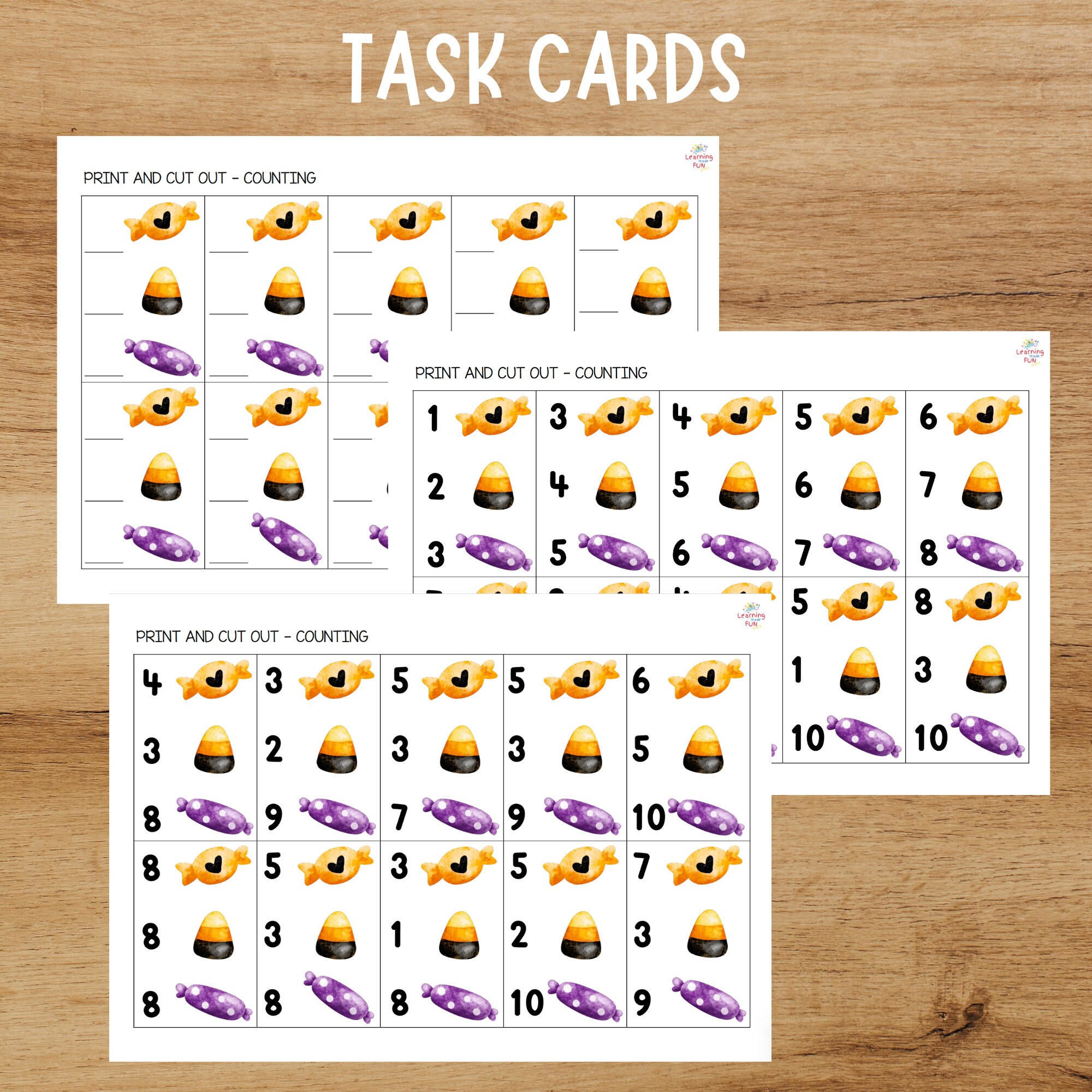 Feed the Witch Counting Flisat Insert, Halloween Preschool Printable ...
