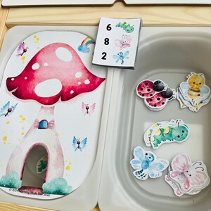 Bugs Counting, Printable Flisat Insert, Trofast Insert, Preschool ...