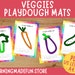 Vegetables Play Dough Mats: Montessori Toddler Activities (digital ...