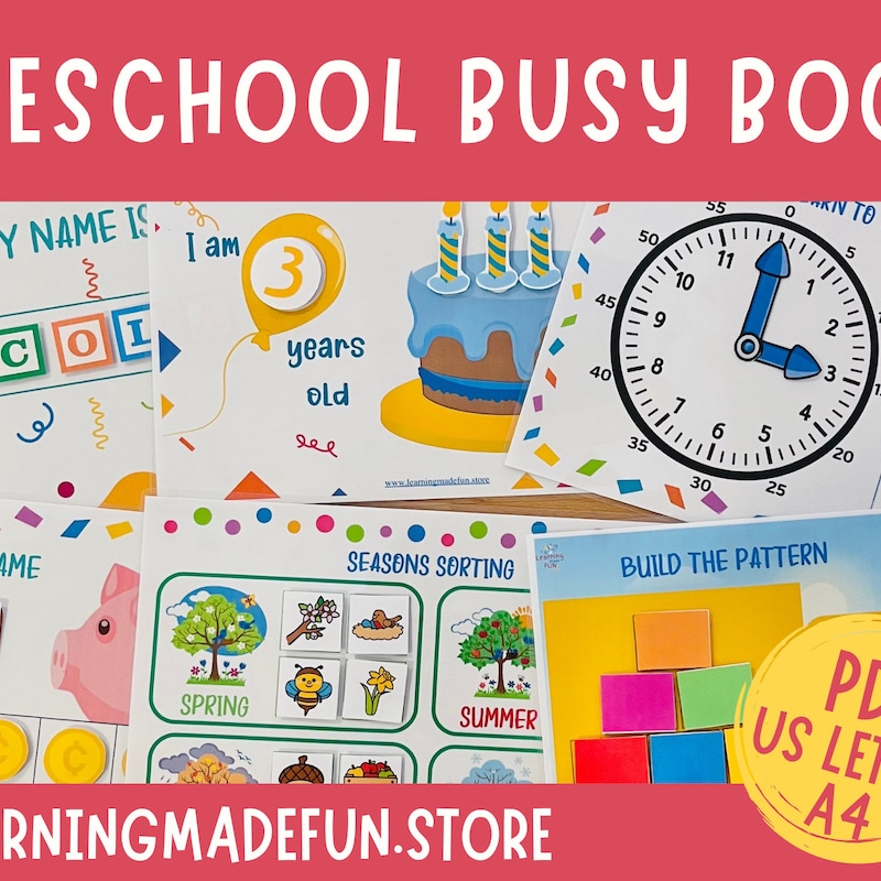 Preschool Learning Binder - Etsy