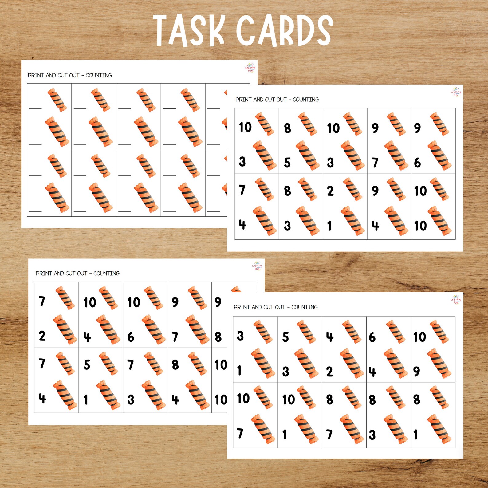 Halloween Candy Count to 10 by Size, Flisat Insert, Trofast Insert ...