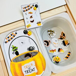 Halloween Counting Flisat Insert, Trofast Insert, Flisat Printable ...