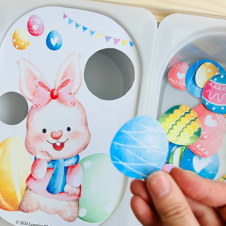 Easter Eggs Size Sorting, Printable Flisat Insert, Trofast Insert ...