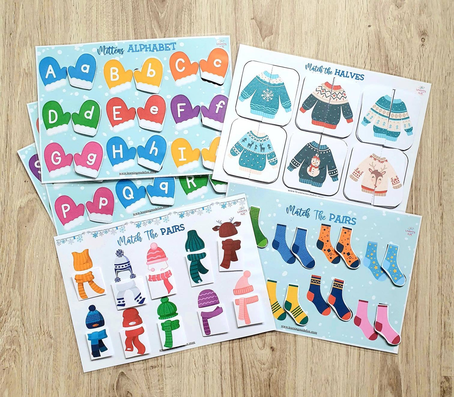 Winter Busy Book, Learning Binder, Preschool Learning Activities, Busy ...