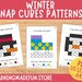 Winter Snap Cubes Mats, Connecting Cubes Task Cards, Preschool ...