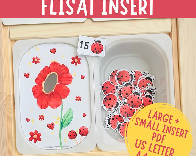 Flisat Table Insert Counting Board Toddler Learning Activity Montessori ...