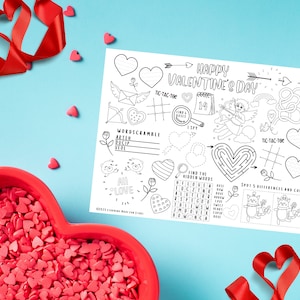 Giant Valentine's Day Coloring Poster, Valentines Coloring Page ...
