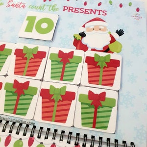Christmas Busy Book, Learning Binder, Preschool Learning Activities ...