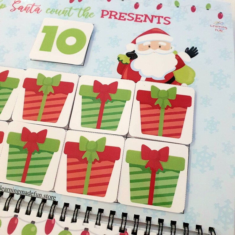 Christmas Busy Book Learning Binder Preschool Learning | Etsy