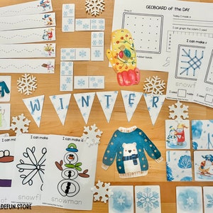 Winter Unit Study, Winter Themed Printable, Winter Season Activity ...