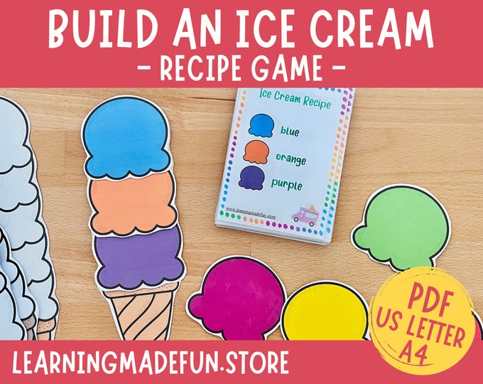 Ice Cream Theme, Coloring Sheet, Puffy Paint Craft, Art for Toddlers ...