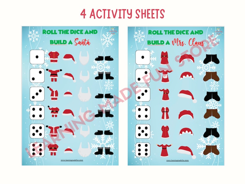 Build a Santa Christmas Activity Toddler Busy Book - Etsy