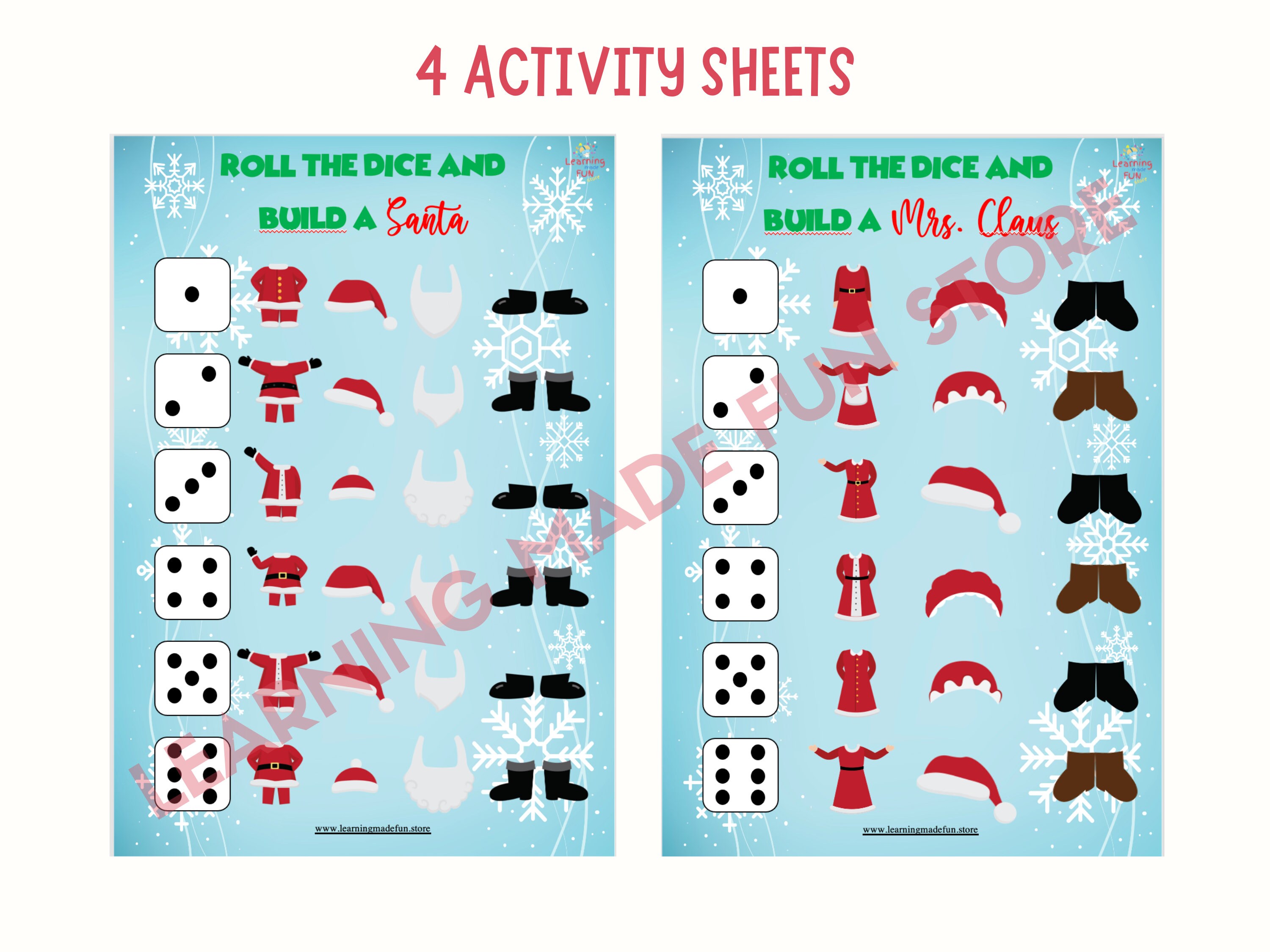 Build a Santa Christmas Activity Toddler Busy Book | Etsy