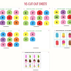 ICE CREAM Printable Busy Book, Summer Busy Book, Preschool & Toddler ...