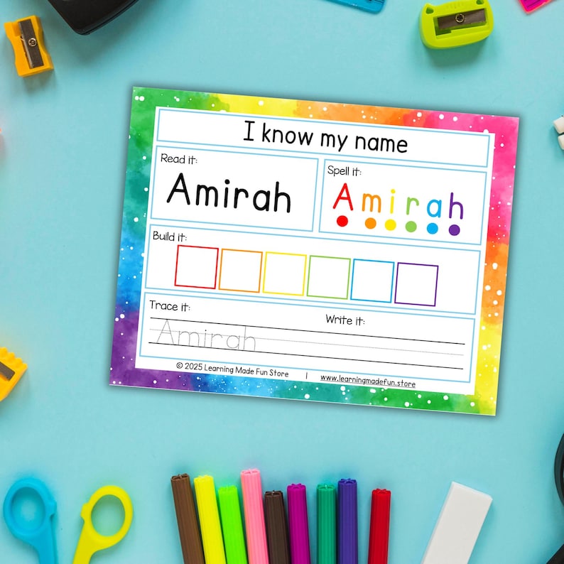 EDITABLE Name Tracing Builder I Can Spell My Name Puzzle First Name ...