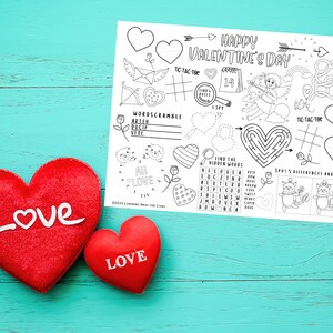Giant Valentine's Day Coloring Poster, Valentines Coloring Page ...