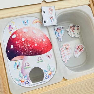 Spring Fairy Counting, Printable Flisat Insert, Trofast Insert ...