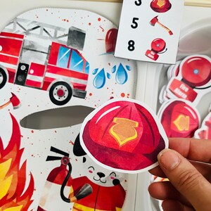 Firefighters Counting, Printable Flisat Insert, Trofast Insert ...